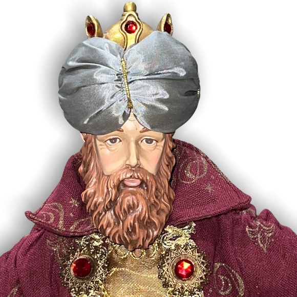 Holiday | 3 Large Vintage Magi Wizard Figurines Three Kings 3 Nativity ...